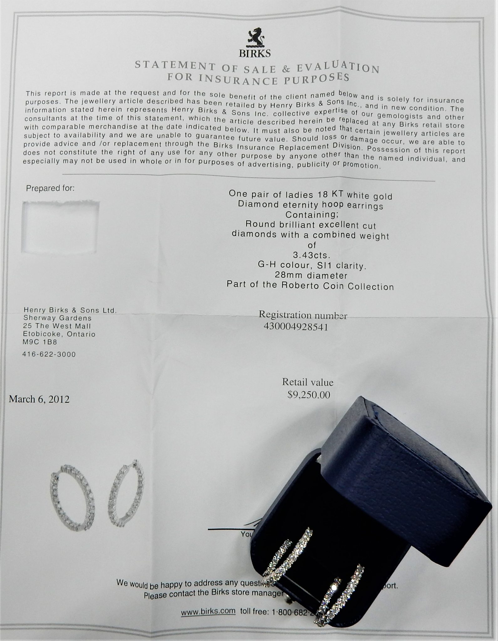 Bill Le Boeuf Jewellers - Barrie, Ontario - earrings